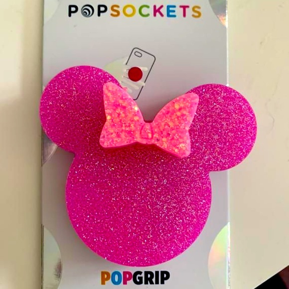 Accessories | Custom Bling Minnie Mickey Popsocket | Poshmark